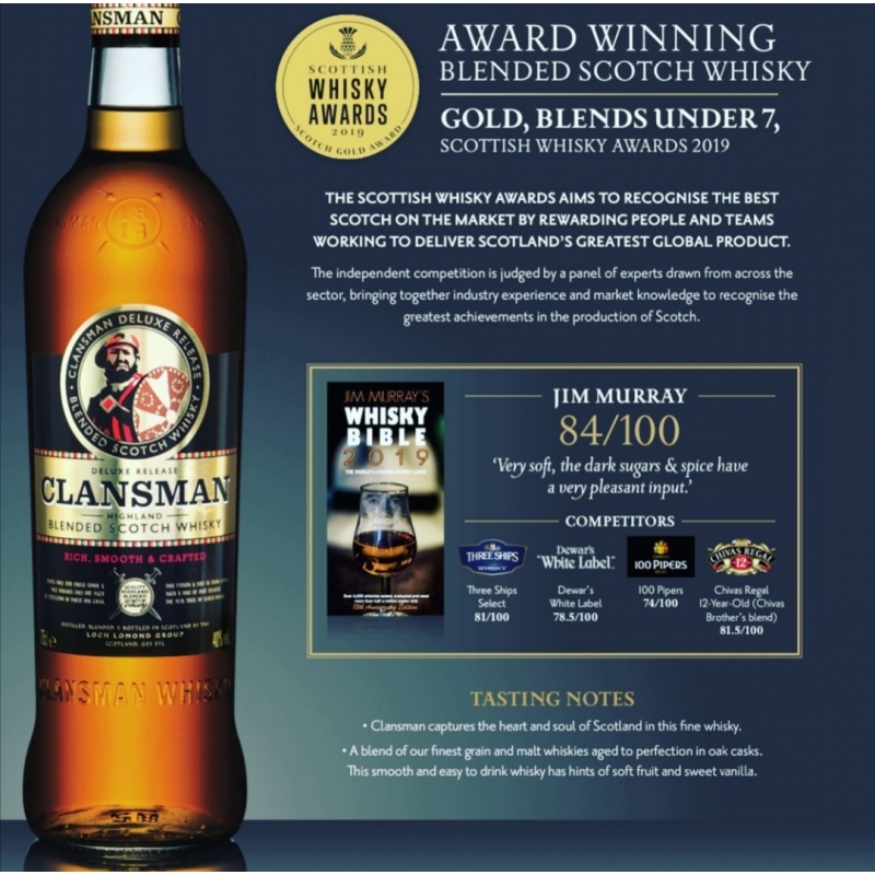 Clansman Blended Scotch Whisky 1,5